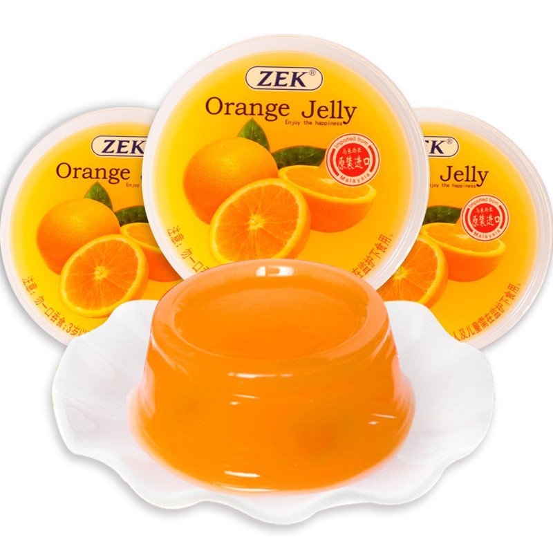 【ZEK系列】马来西亚进口 休闲零食 ZEK香橙味果冻255g 水果味果冻布丁图片,高清实拍图—苏宁易购